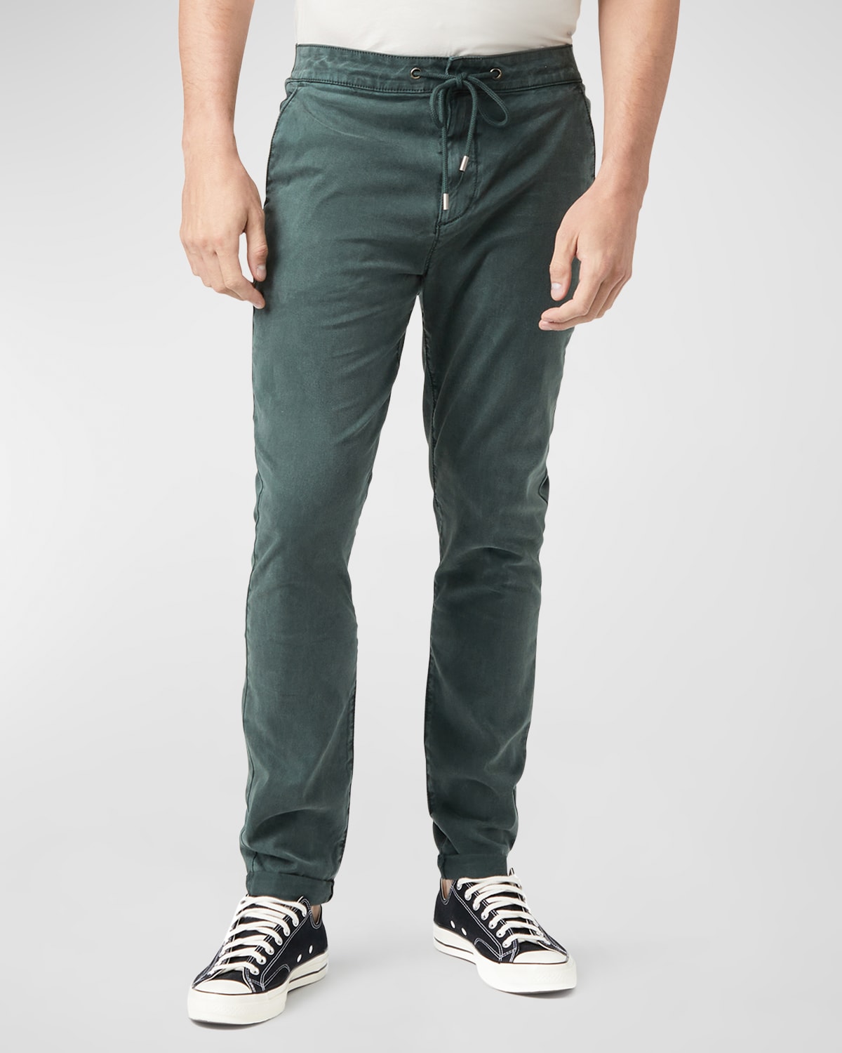 PAIGE Men's Fraser Stretch Twill Cuffed Pants | Neiman Marcus