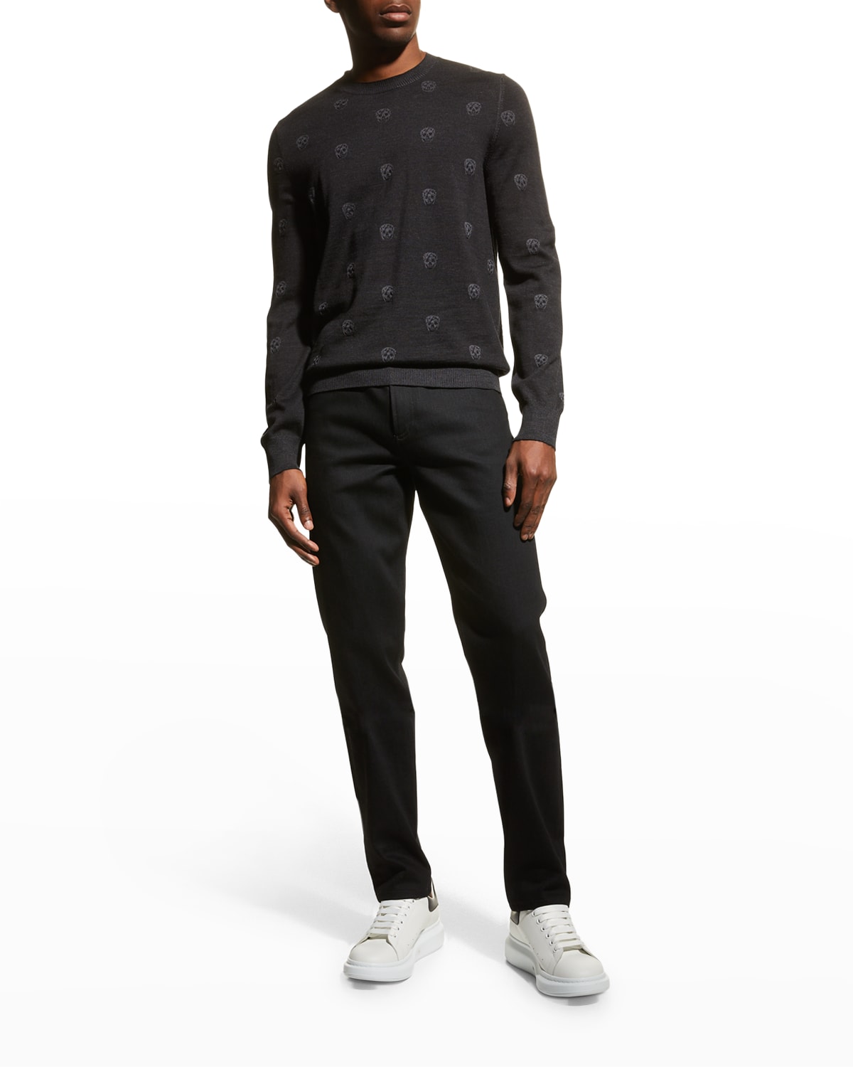 Versace Men's Medusa Greca Jacquard Sweater | Neiman Marcus