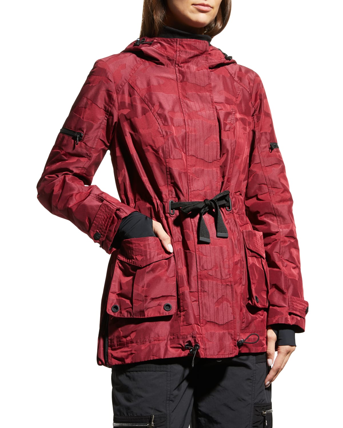 Blanc Noir Hooded Camo Anorak Jacket | Neiman Marcus