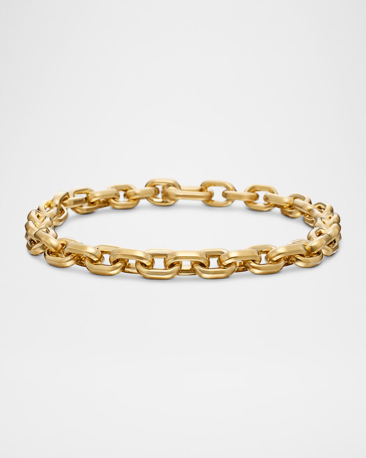David Yurman Men's 18k Gold Curb Chain Bracelet, 11.5mm, Size L ...