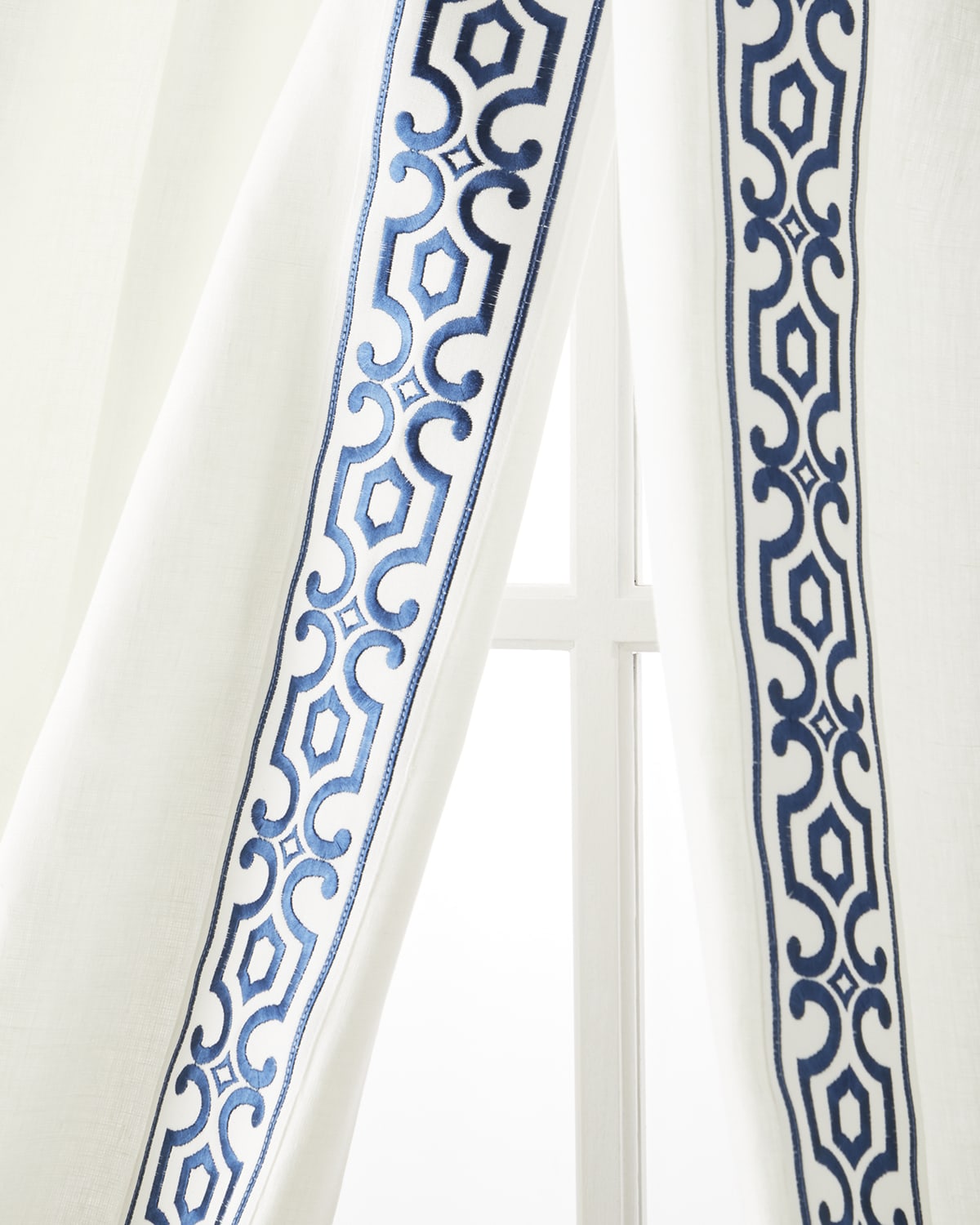 Home Silks Two Andes Natural Curtains, 96"L | Neiman Marcus