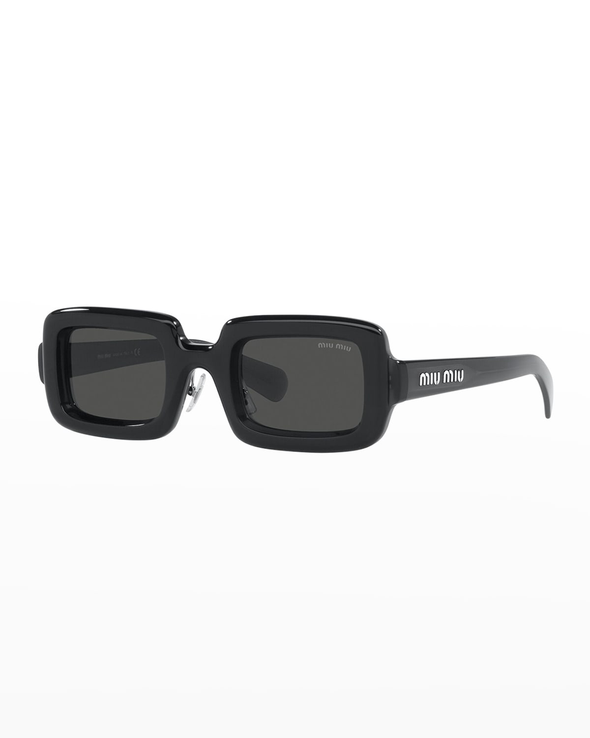 Prada Rectangle Acetate Sunglasses | Neiman Marcus