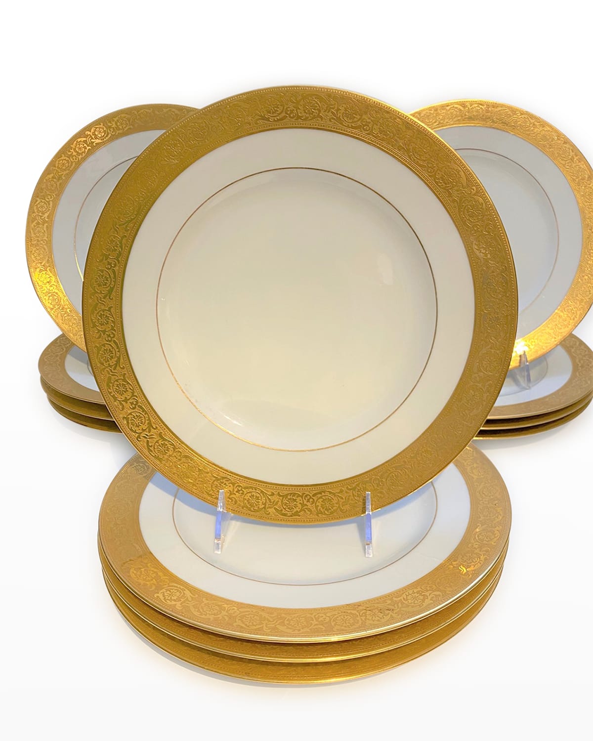 Devonia Antiques Antique Porcelain Castle Plates, Set of 12 | Neiman Marcus