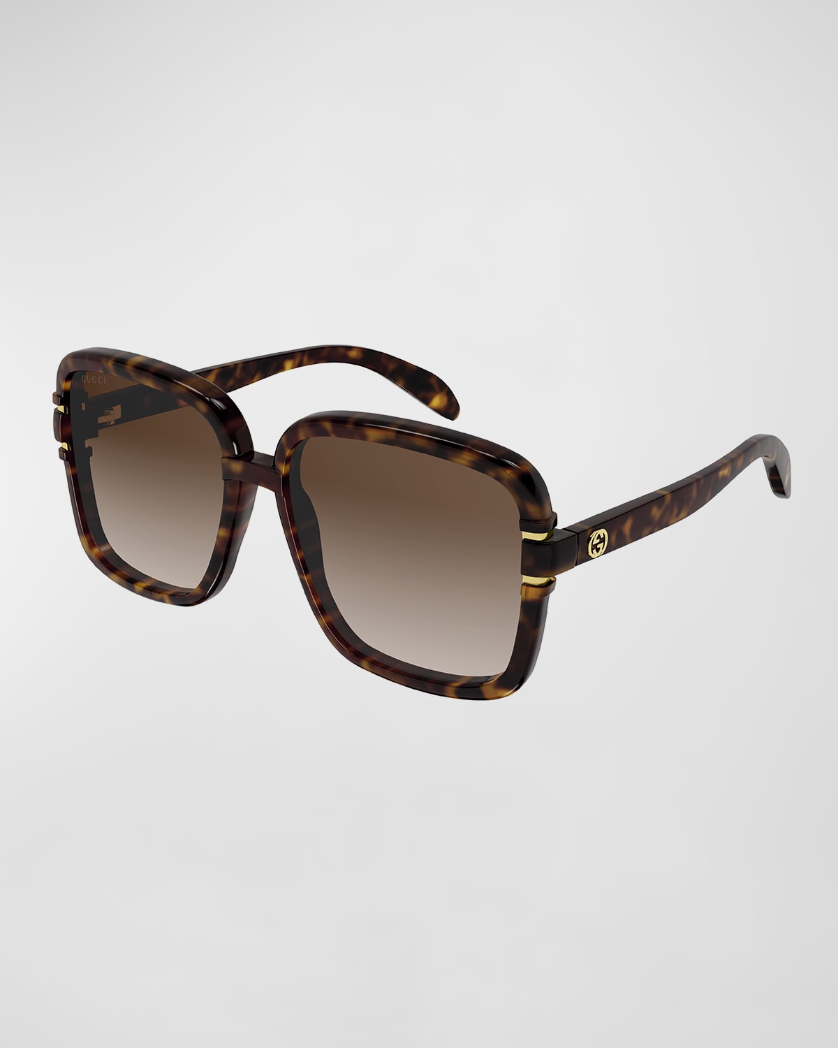 Gucci Round Injection Plastic Sunglasses | Neiman Marcus