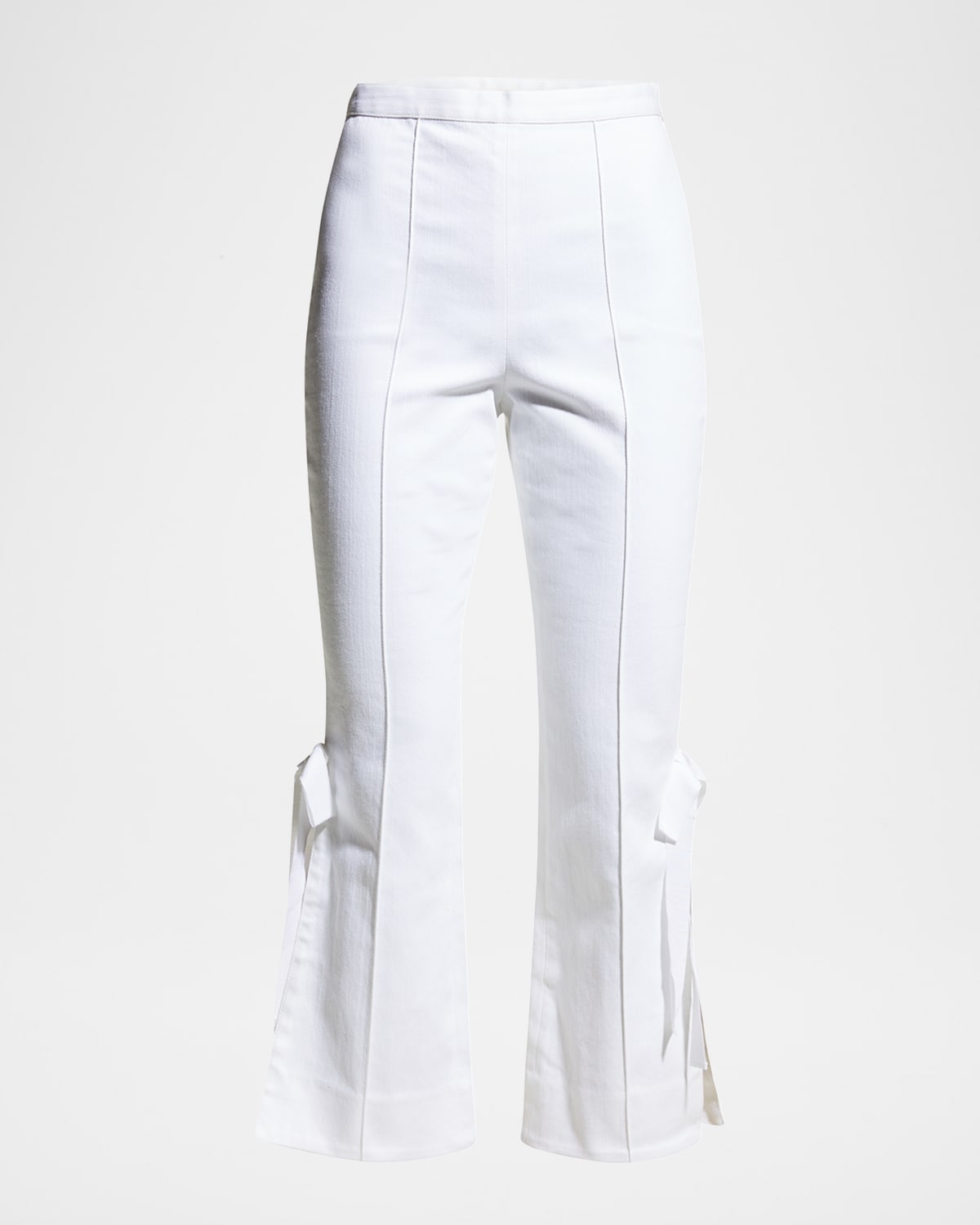 Cinq a Sept Lou Side-Split Denim Pants | Neiman Marcus