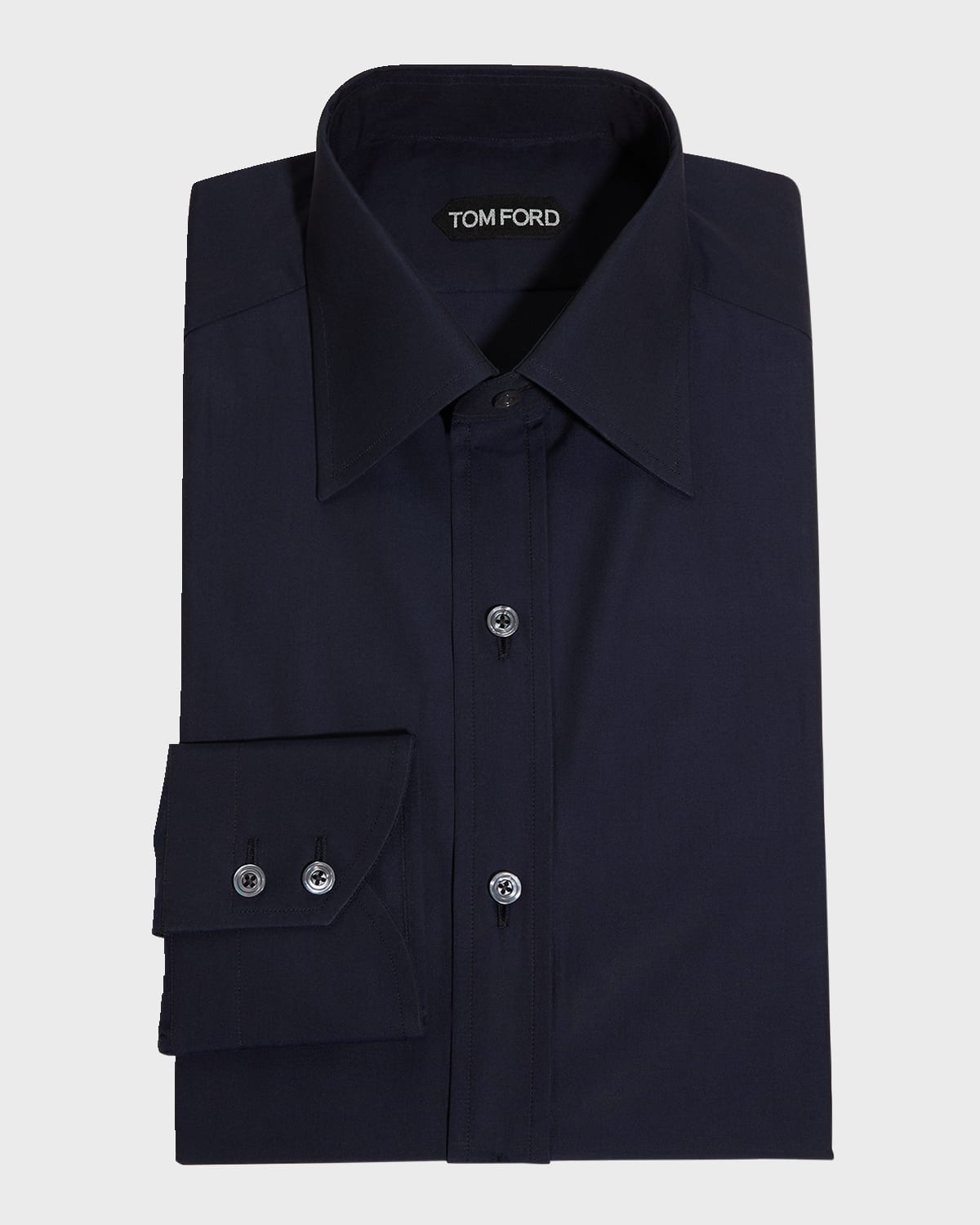 TOM FORD Men's Solid Poplin Dress Shirt | Neiman Marcus