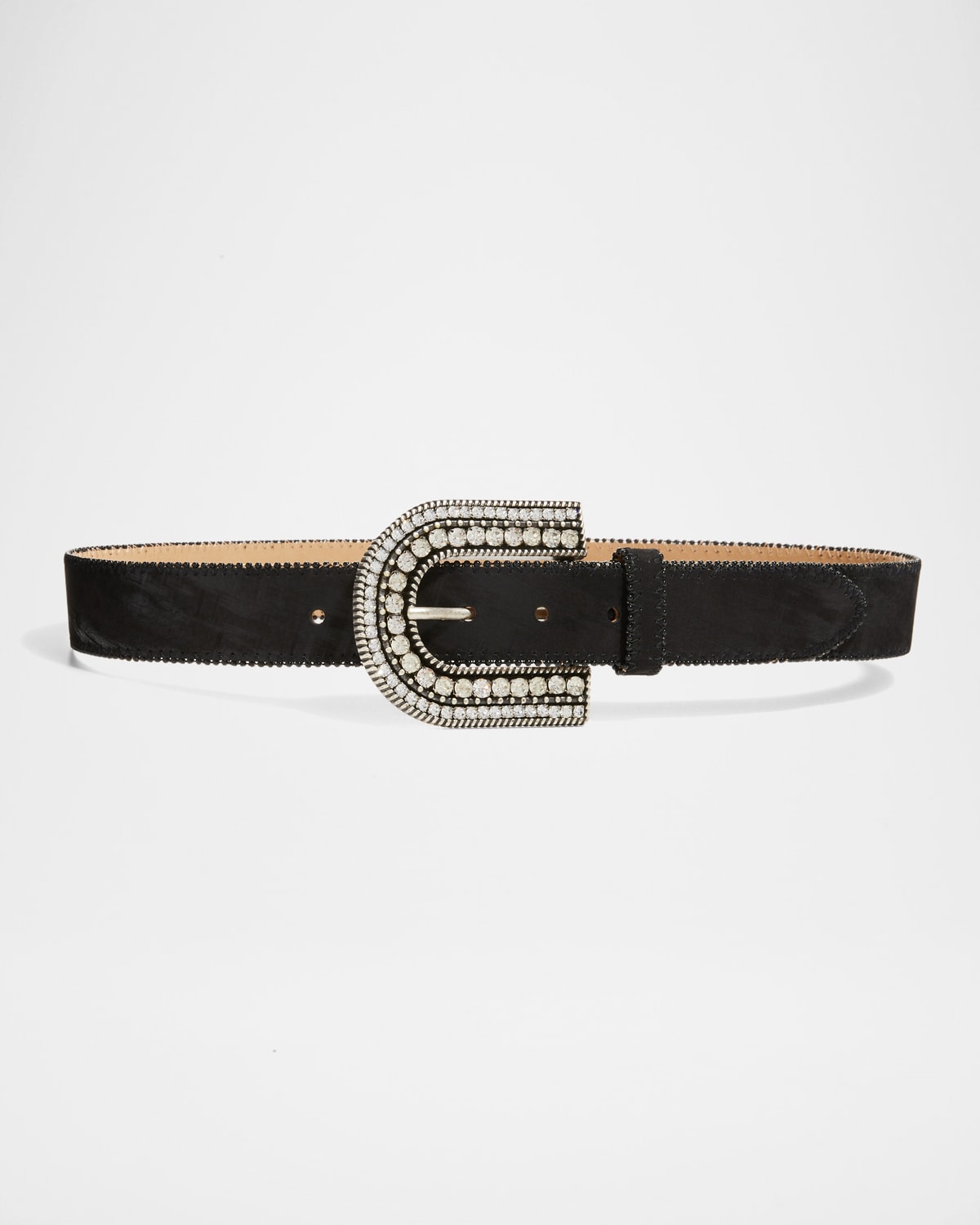 Streets Ahead Distressed Suede Buckle Belt | Neiman Marcus