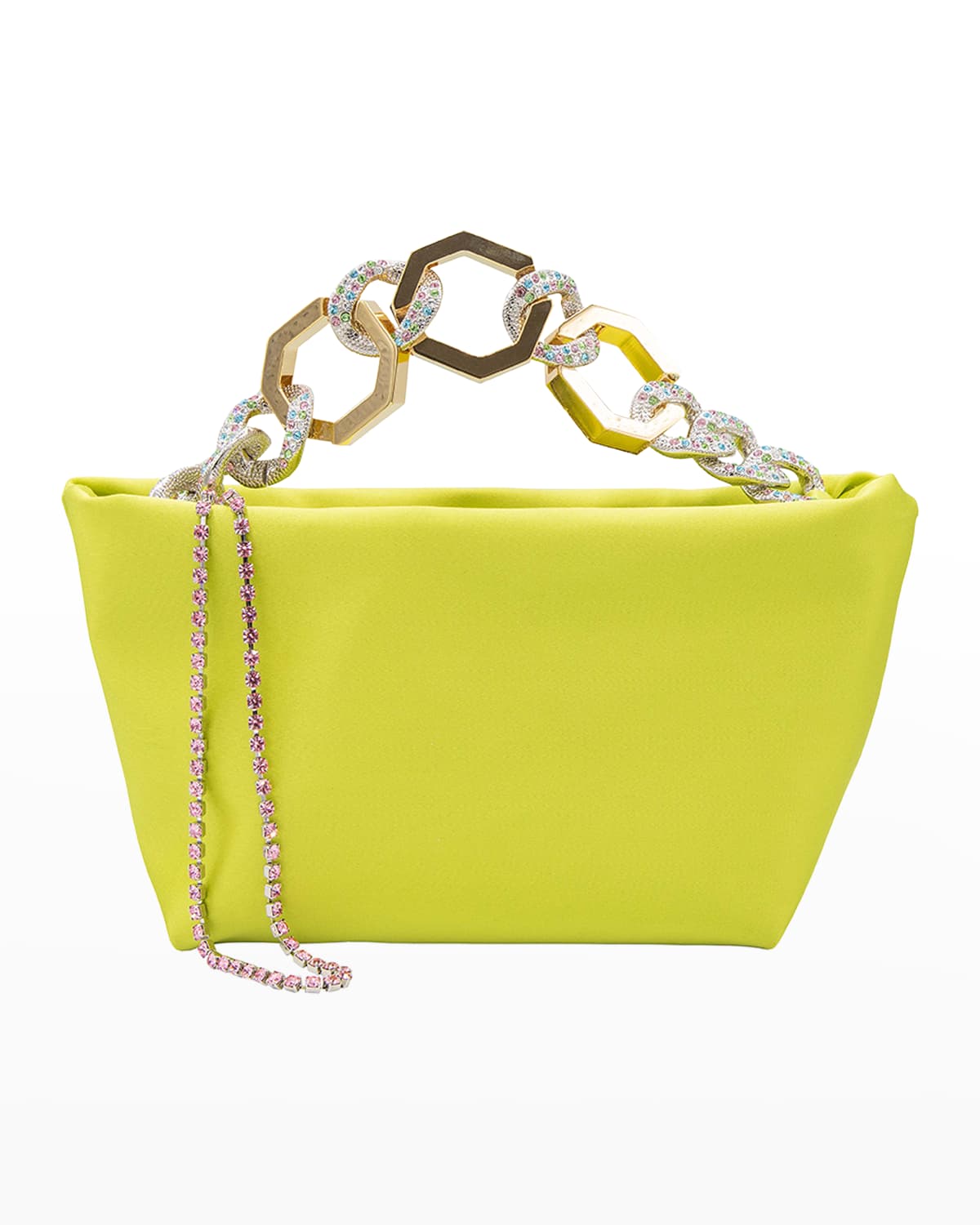 Gedebe Bella Medium Embellished Satin Crossbody Bag | Neiman Marcus