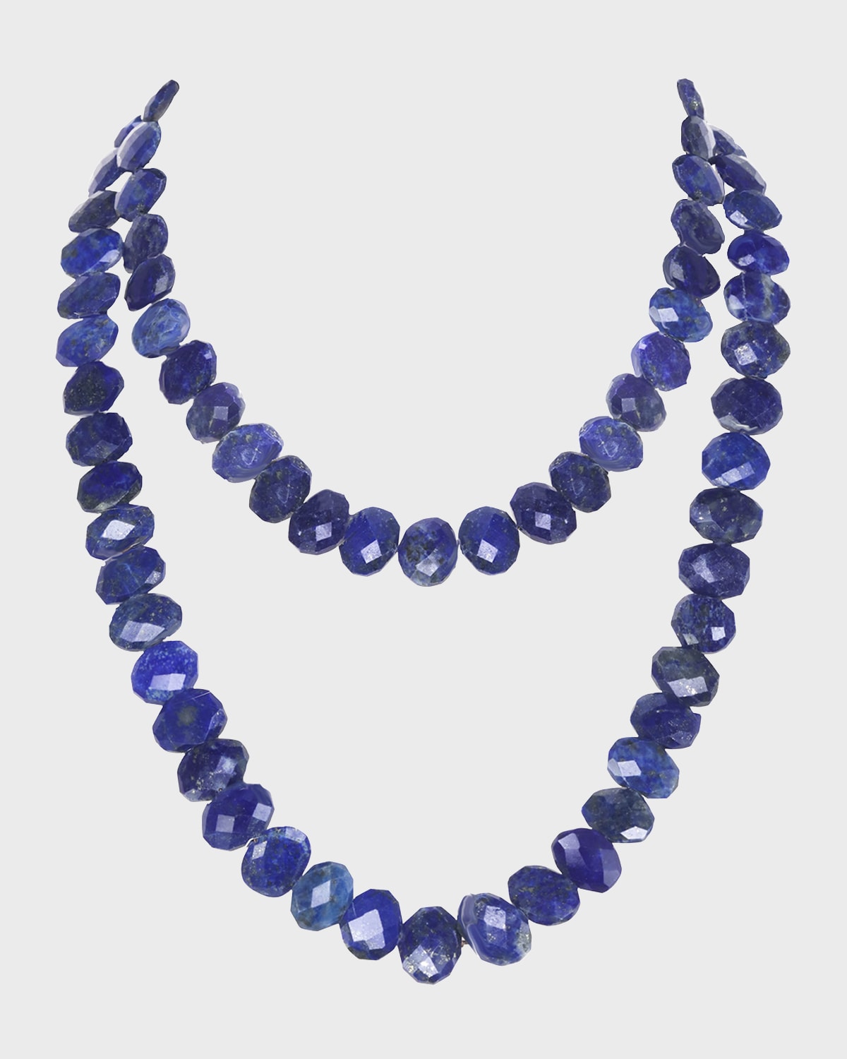 Margo Morrison 35" Gold Vermeil Faceted Turquoise Necklace | Neiman Marcus