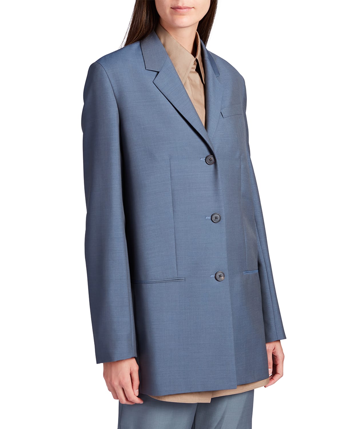 THE ROW Bartholomew Wool Blazer Jacket | Neiman Marcus
