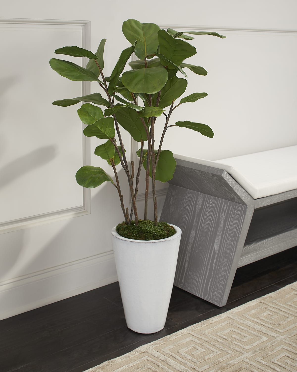 John-Richard Collection Farro Faux Fiddle Leaf Fig Tree - Natural ...