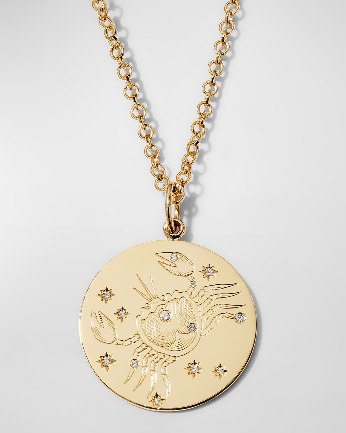 Verdura Yellow Gold Scorpio Diamond Pendant | Neiman Marcus