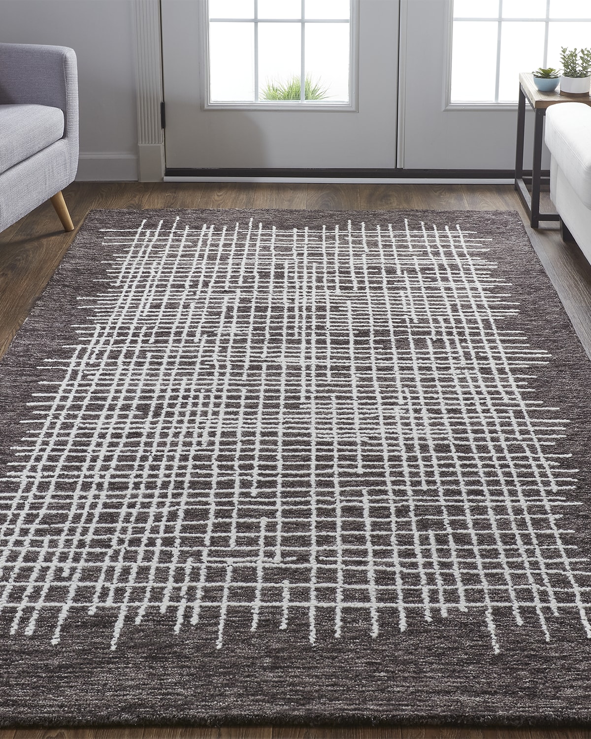 Weave & Wander Carrick Modern Tufted Architectural Rug, 9' x 12 ...