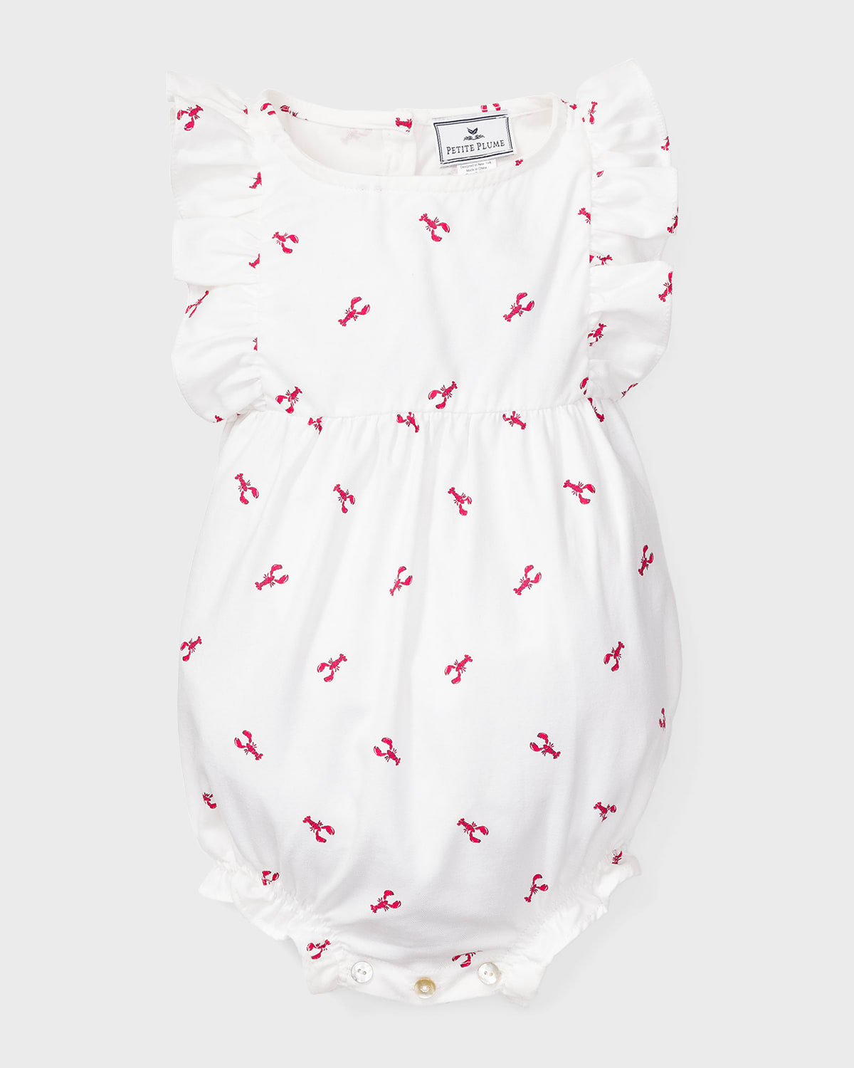 Petite Plume Girl's Butterfly Bubble Romper, Size Newborn-24M | Neiman ...