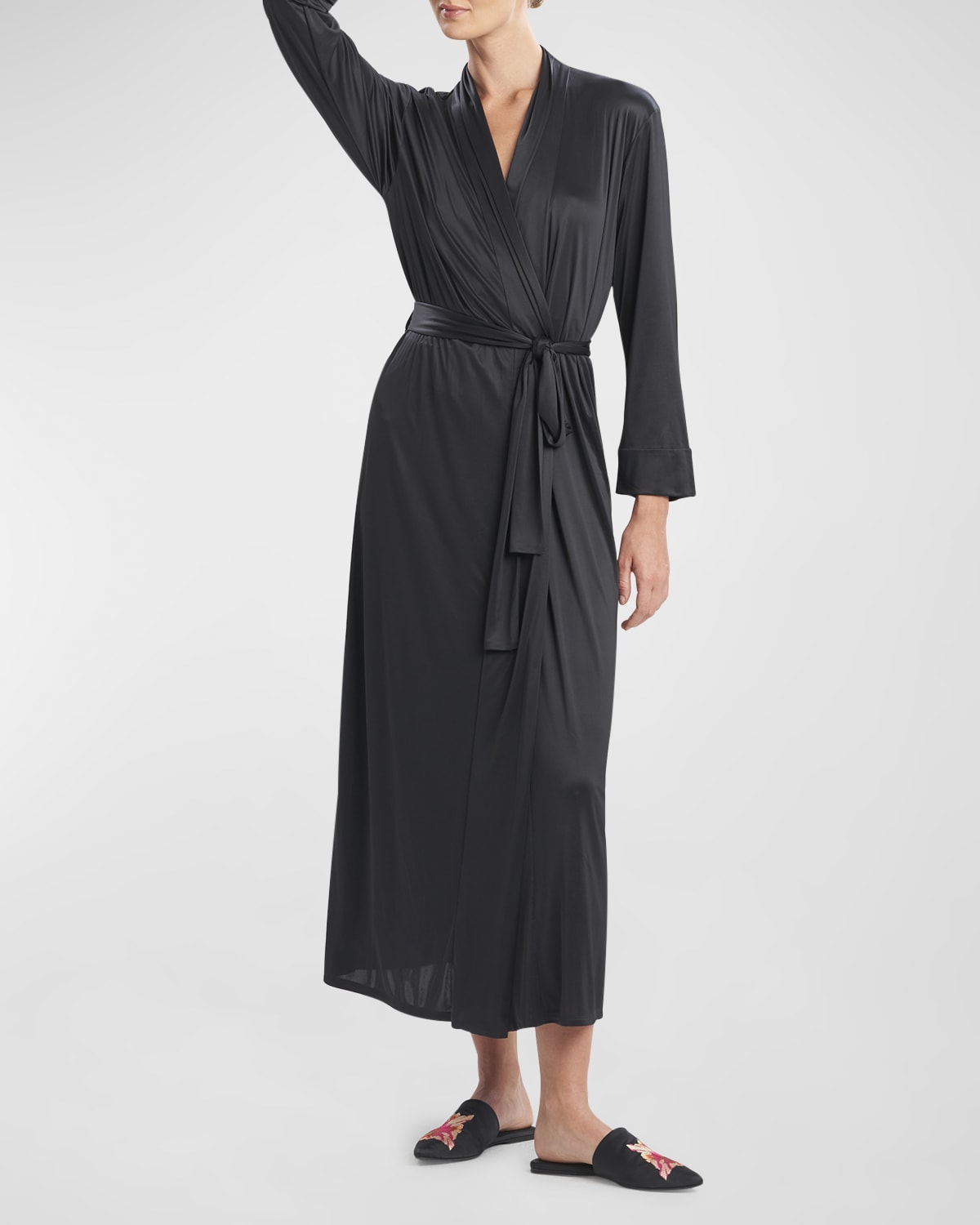 Skin Vivienne Shawl-Collar Recycled Fleece Robe | Neiman Marcus