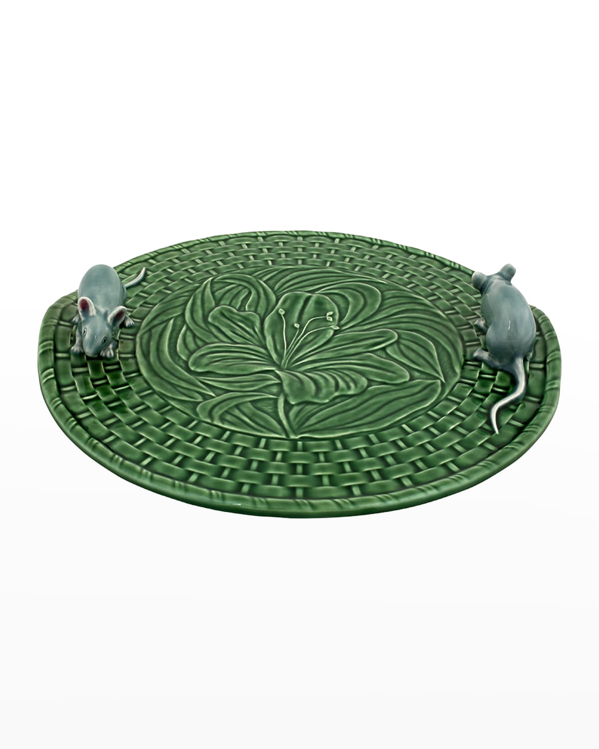 Bordallo Pinheiro Lily Cheese Tray with Mouse | Neiman Marcus