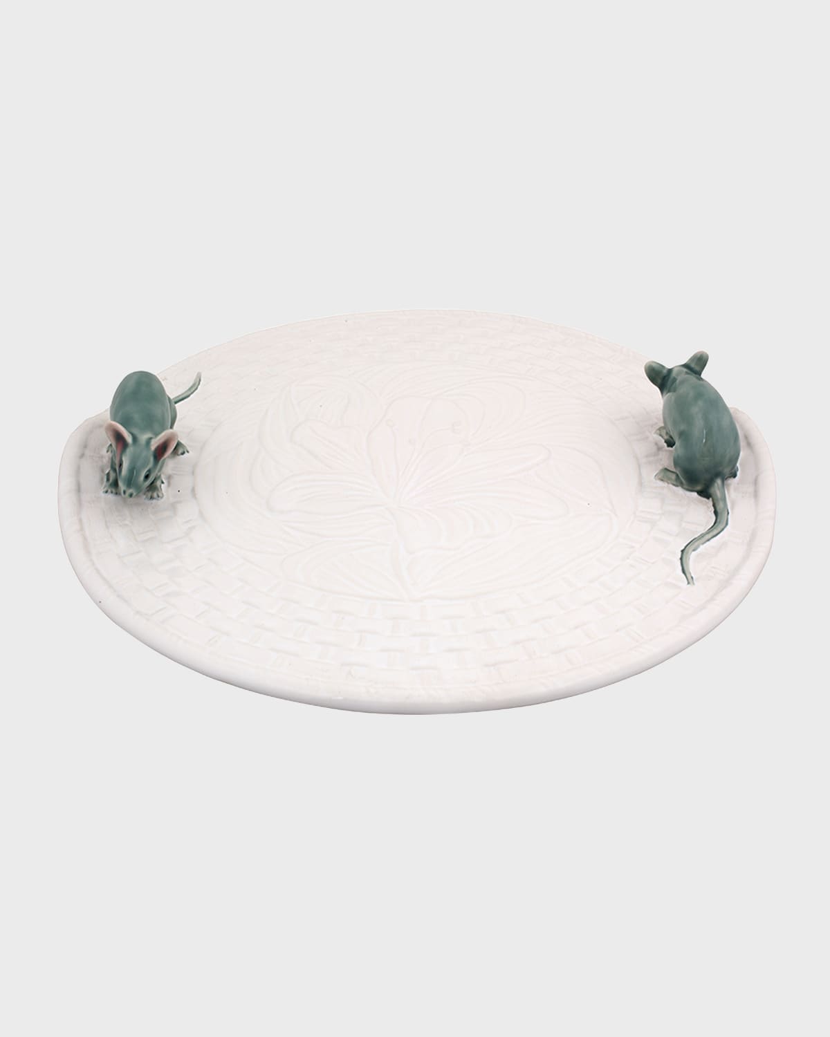 Bordallo Pinheiro Lily Cheese Tray with Mouses | Neiman Marcus
