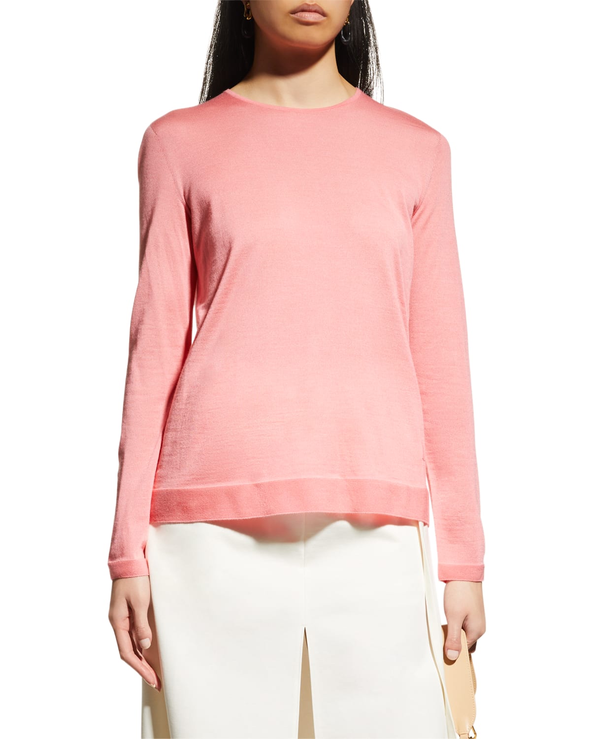 Akris Seamless Turtleneck Wool-Silk Sweater | Neiman Marcus Akris Seamless Turtleneck Wool-Silk Sweater | Neiman Marcus