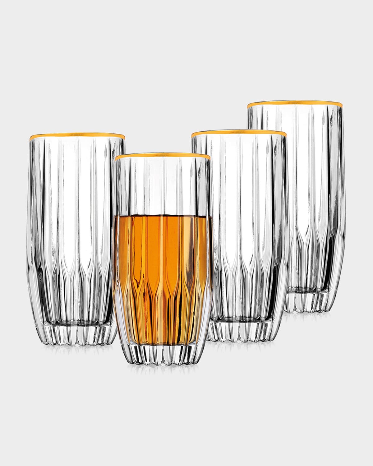 Godinger Column Gold 20 oz. Red Wine Glasses, Set of 2 | Neiman Marcus