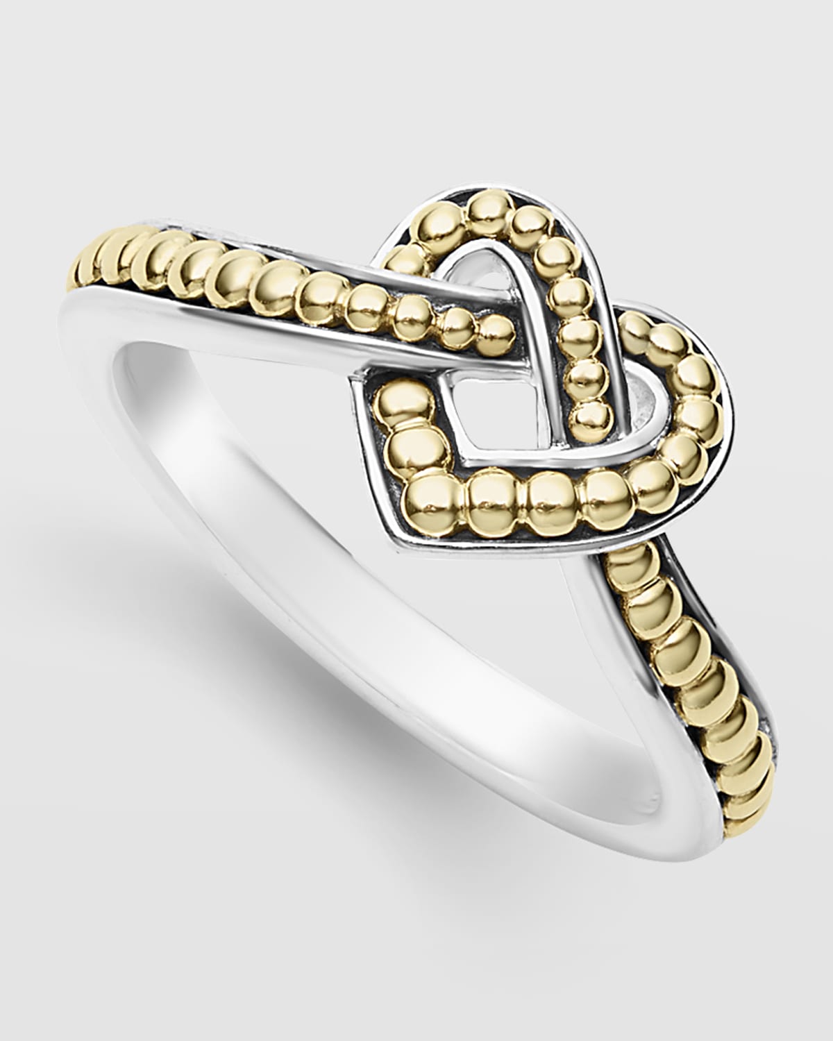 LAGOS Love Knot Two-Tone Ring | Neiman Marcus