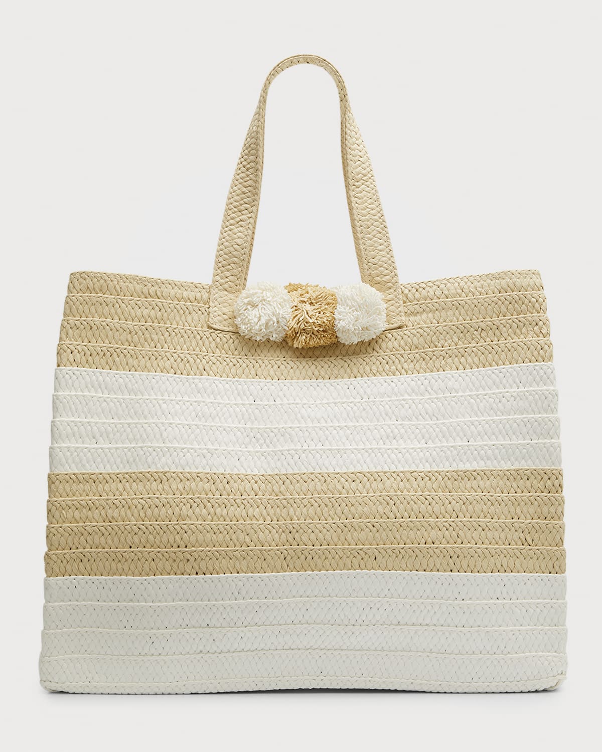 BTB Los Angeles Sera Straw Beach Tote Bag | Neiman Marcus