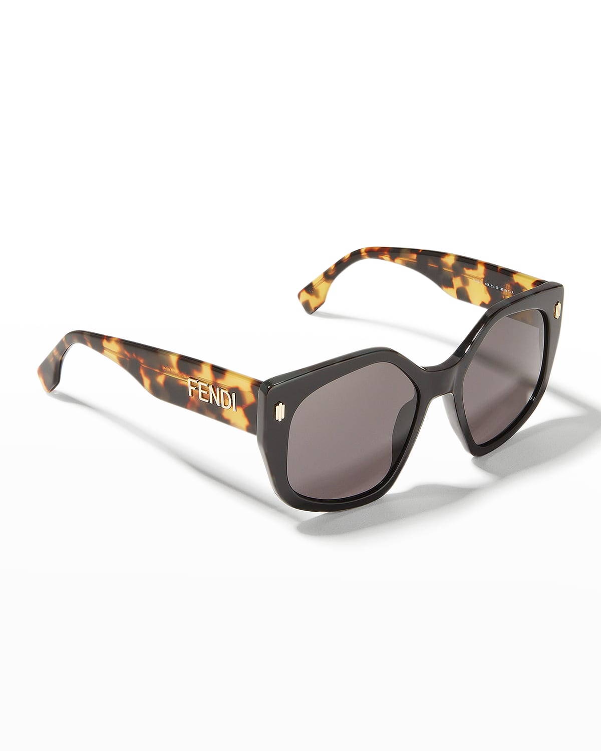 Fendi Geometric Acetate Butterfly Sunglasses | Neiman Marcus