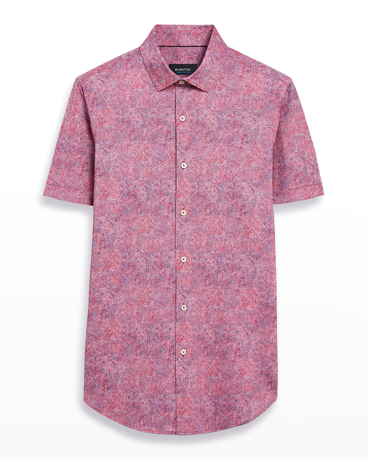Bugatchi Men's Ooohcotton Tech Victor Marble Polo Shirt | Neiman Marcus