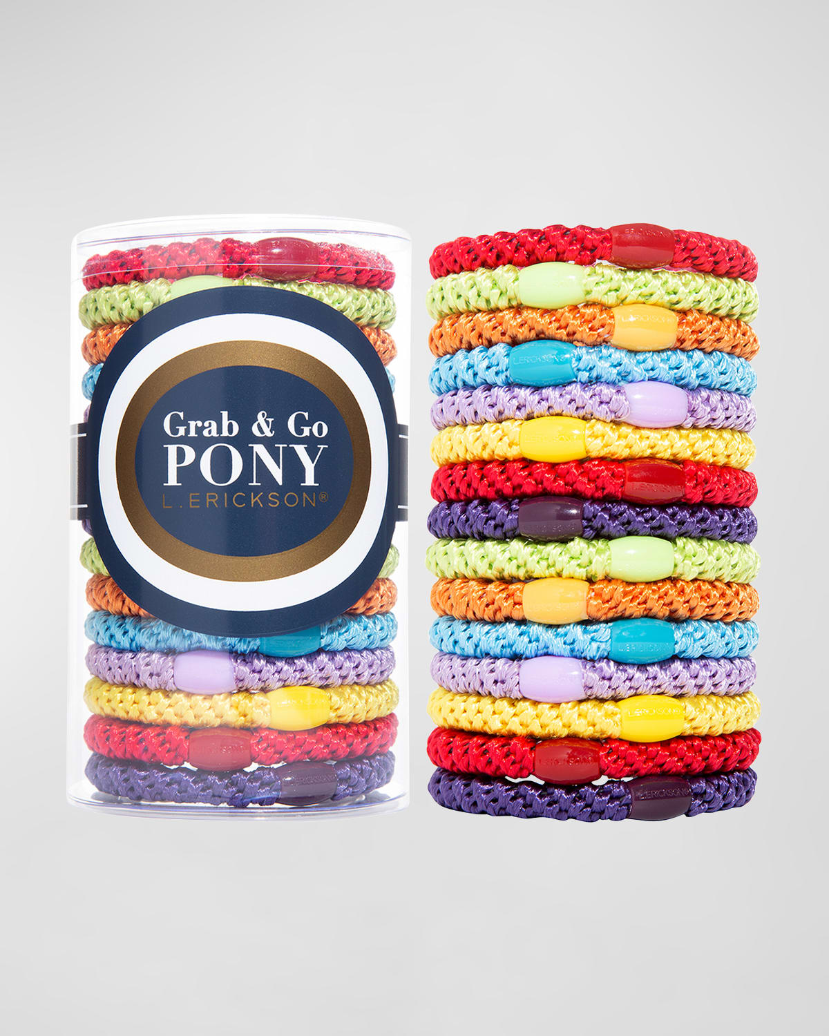 L. Erickson Grab & Go Pony Elastics Tube, Set of 15 | Neiman Marcus