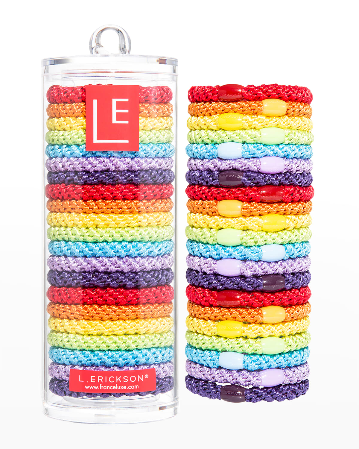 L. Erickson Grab & Go Pony Elastics Tube, Set of 15 | Neiman Marcus