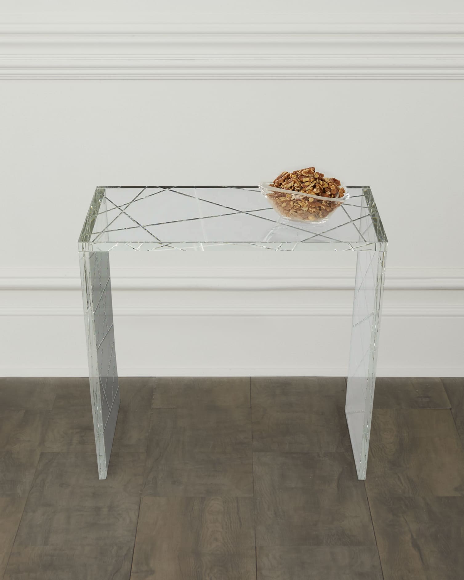 John-Richard Collection Small Crystal Nesting Table | Neiman Marcus