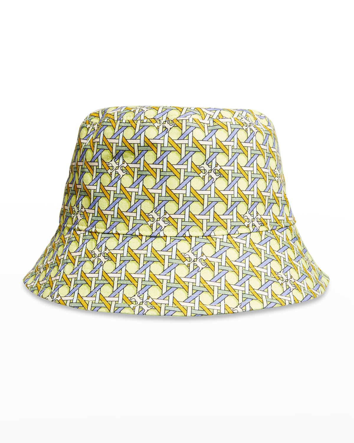 Tory Burch T-Monogram Bucket Hat w/ Straps | Neiman Marcus