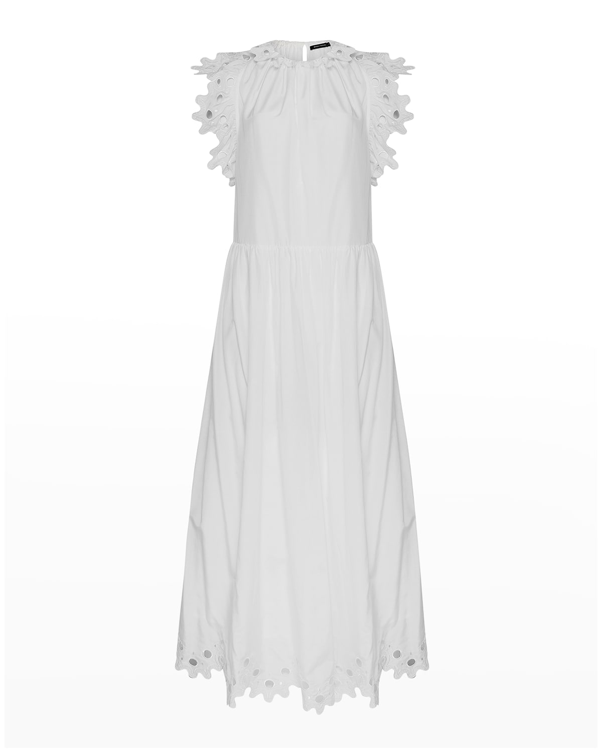 Magali Pascal Jillian Cutout-Waist Plunge Maxi Dress | Neiman Marcus