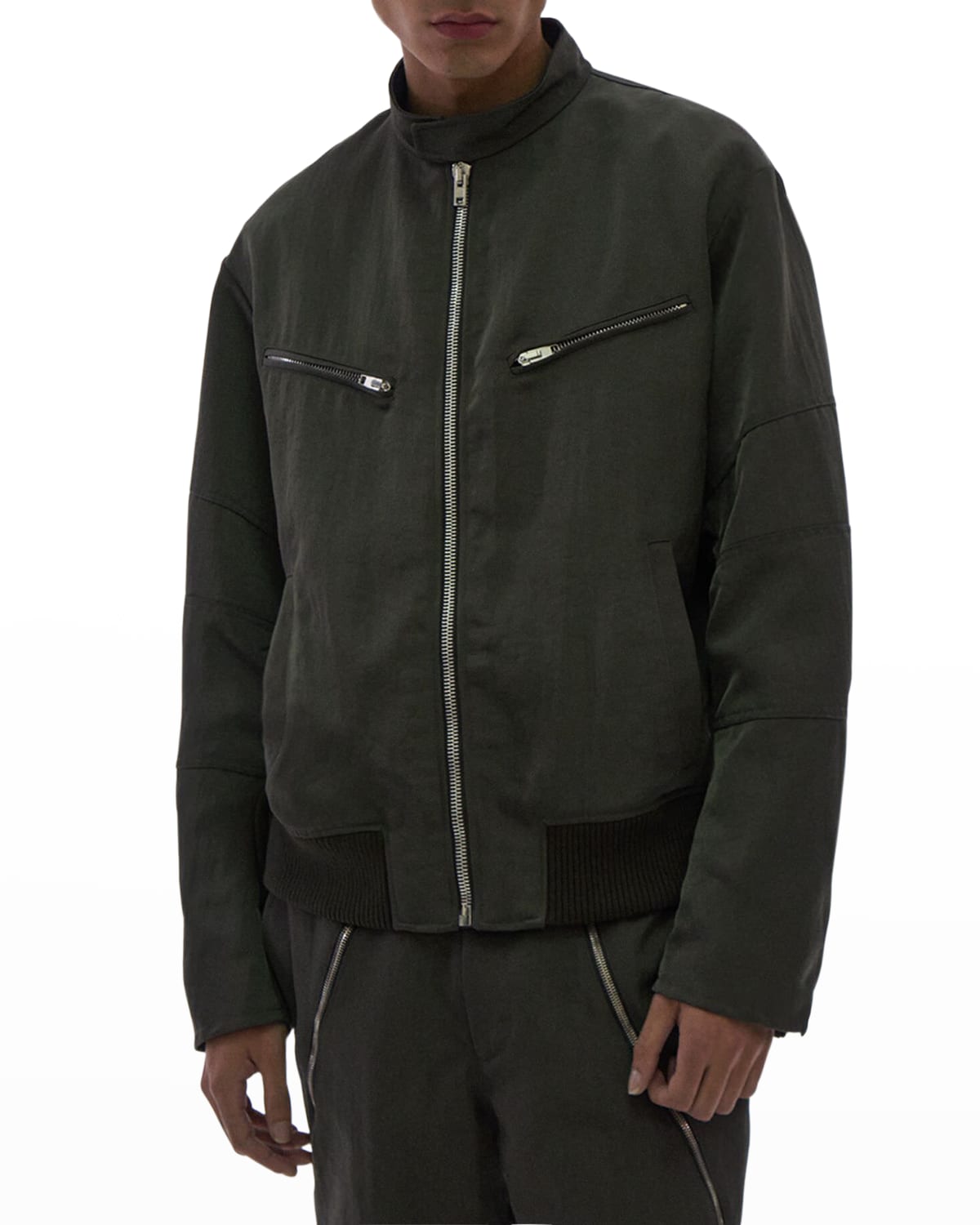 Helmut Lang Men's Logo Utility Jacket | Neiman Marcus
