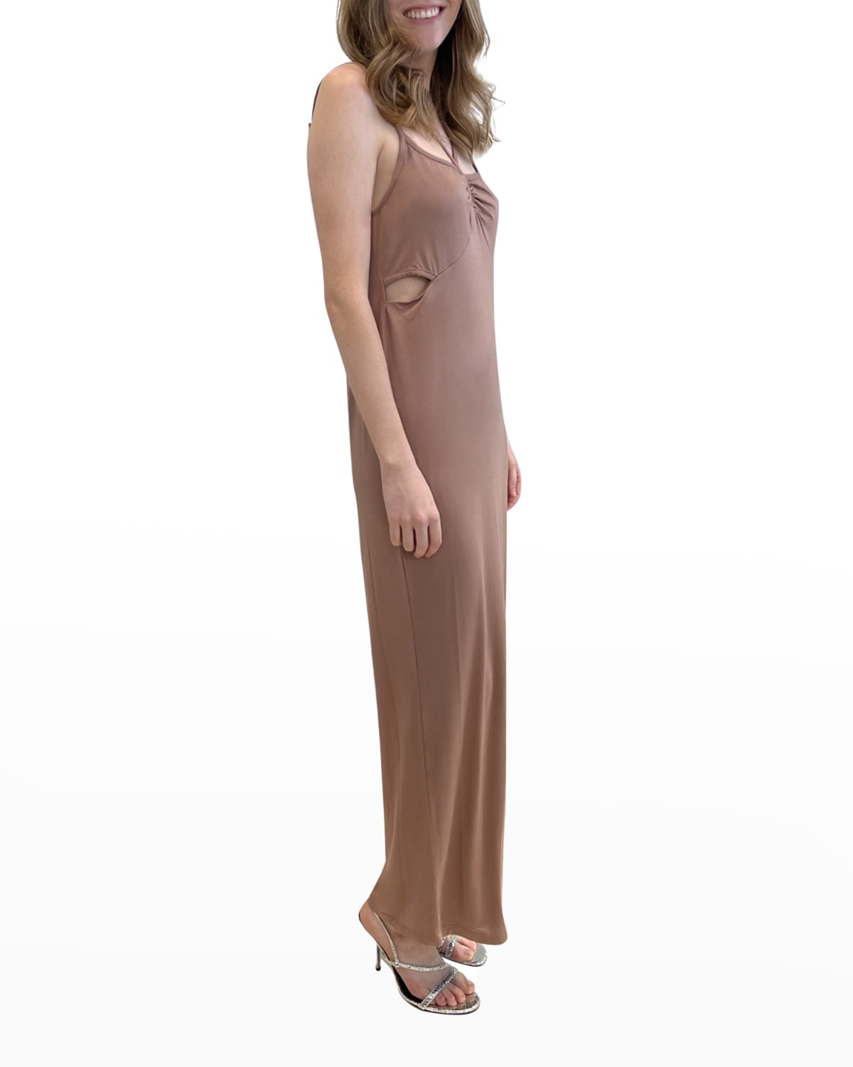 Emilia George Maternity Isabella Open-Back Dress | Neiman Marcus