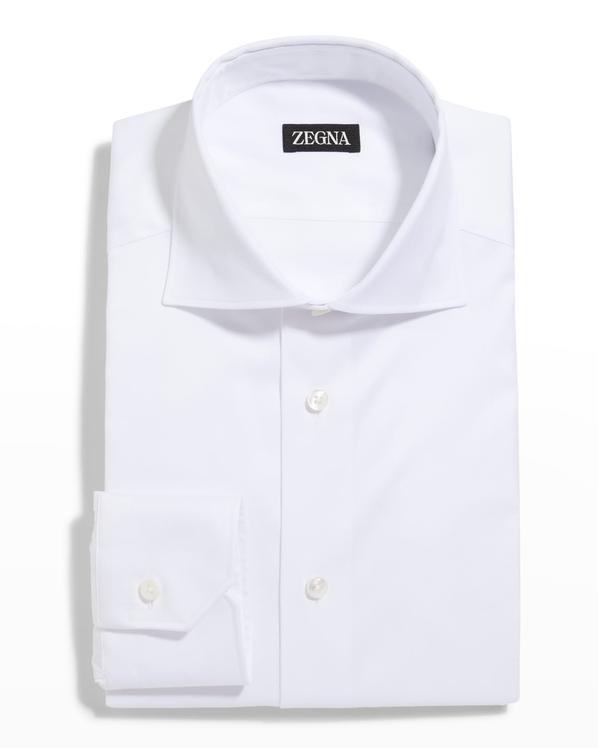 Kiton Men's Solid Twill Dress Shirt | Neiman Marcus