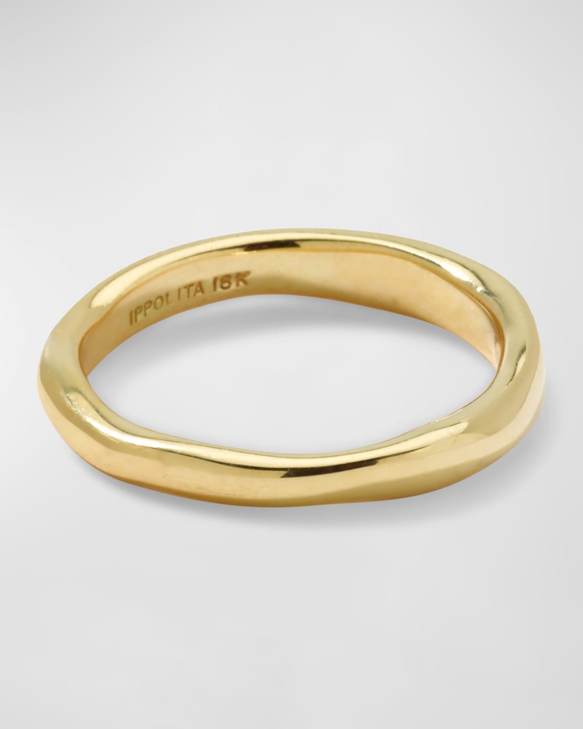 Ippolita Matte Wide Squiggle Ring in 18K Gold | Neiman Marcus