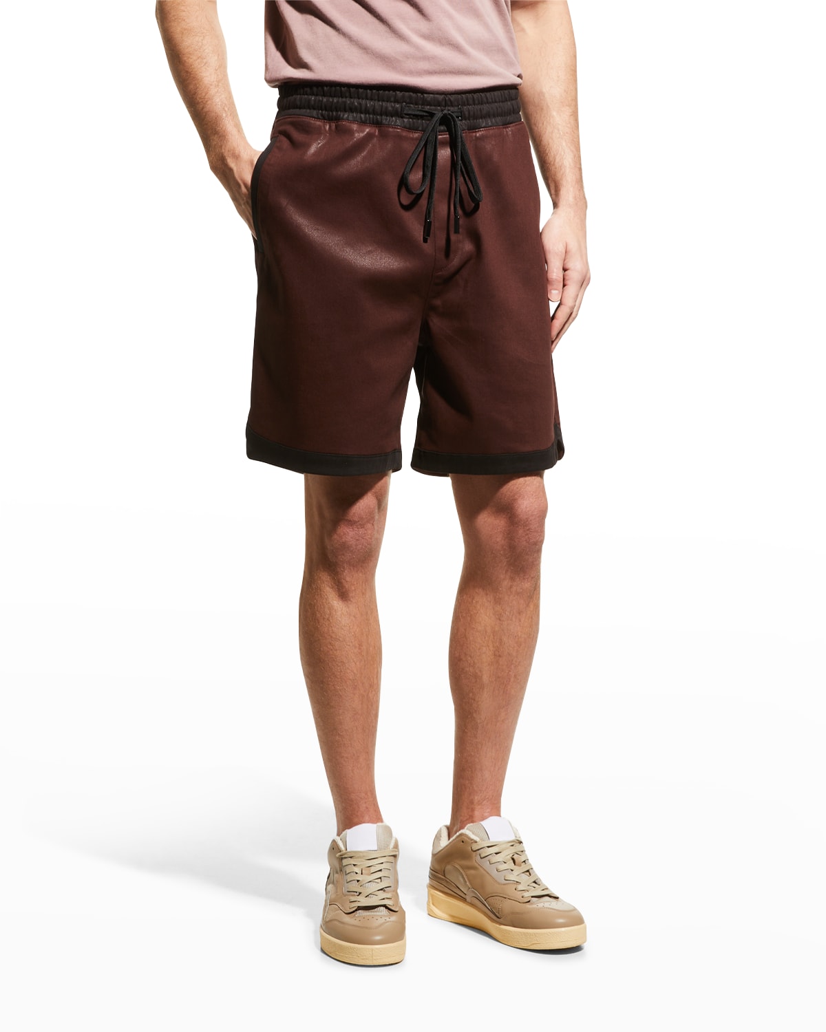 monfrere Men's West Coated Drawstring Shorts | Neiman Marcus