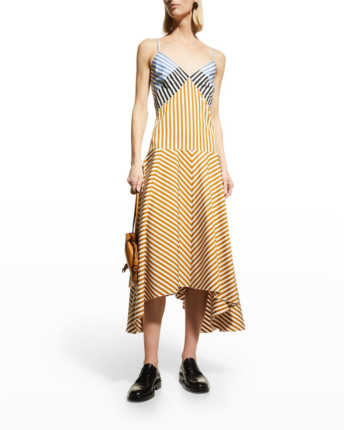 PARTOW Sloane Bicolor Satin Maxi Dress | Neiman Marcus