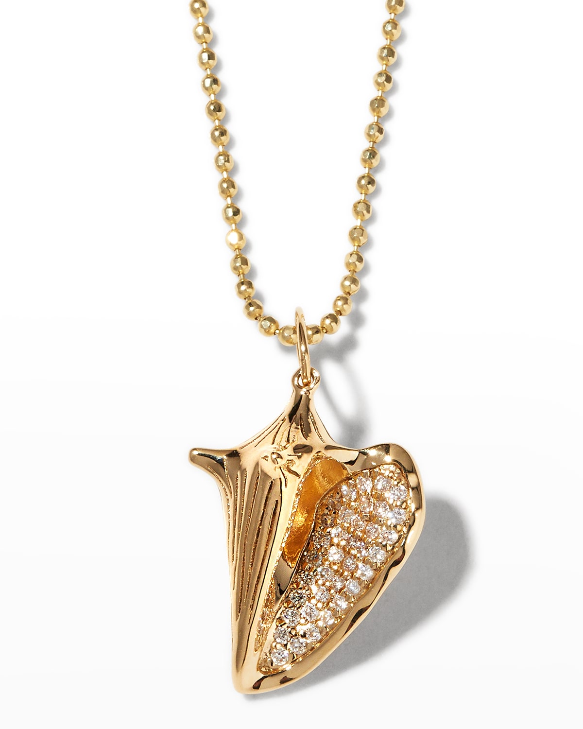 Sydney Evan 14k Yellow Gold Cartouche Tag Necklace with Diamonds ...