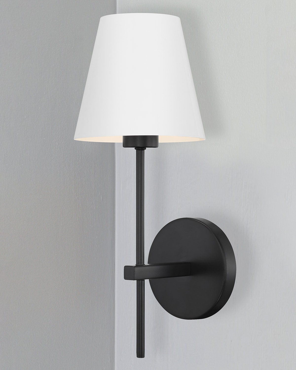 Crystorama Marshall 1-Light Matte Black Wall Mount | Neiman Marcus