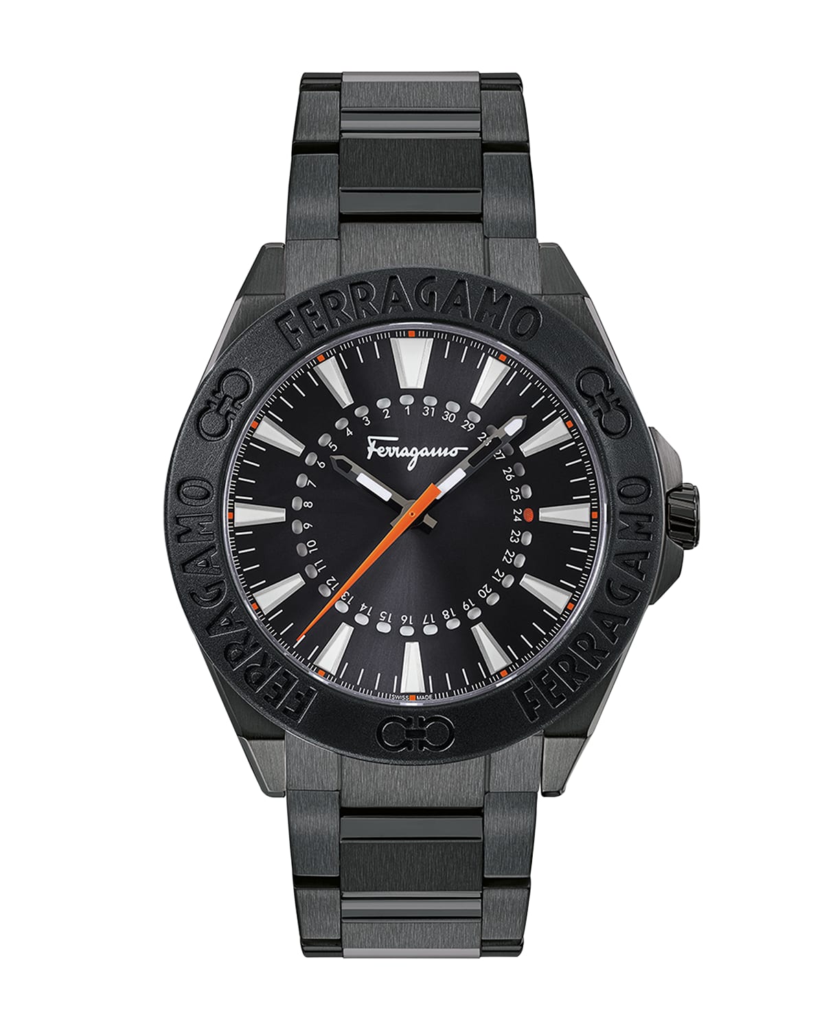 Ferragamo Men's Vega Chrono IP Rose Gold Watch, 42mm | Neiman Marcus