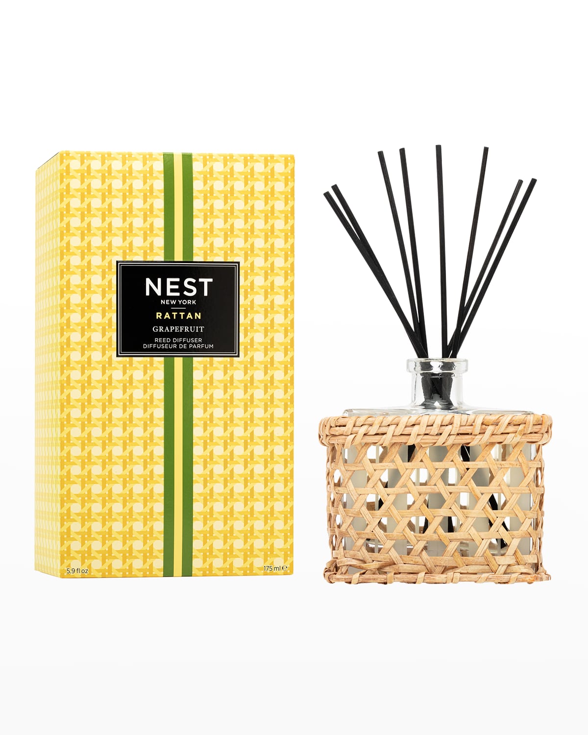 NEST New York 5.9 oz. Rattan Cedar Leaf & Lavender Reed Diffuser ...