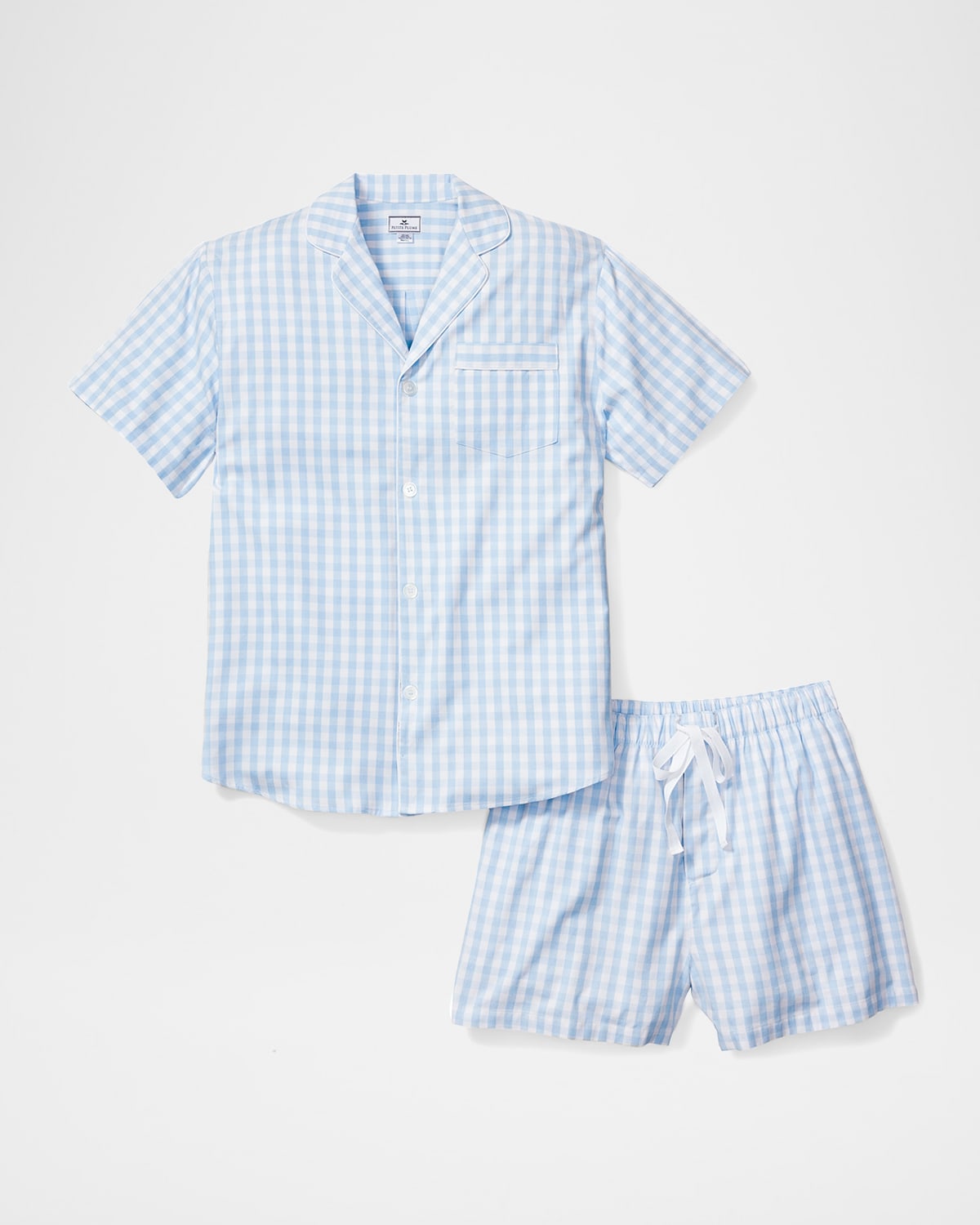 Petite Plume Men's Seafarer Tartan Short Pajama Set | Neiman Marcus