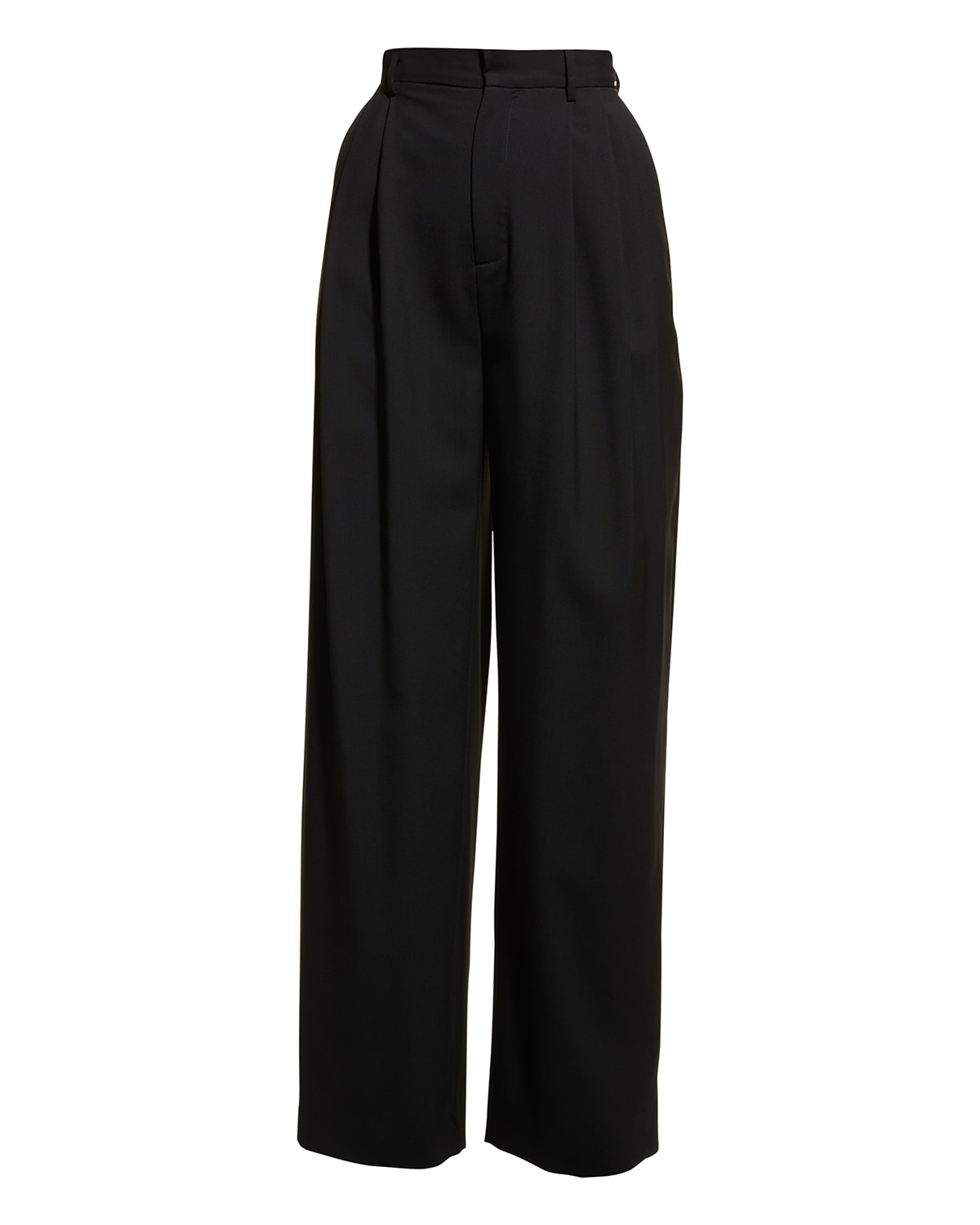 Salon 1884 Pleated Pants in Lightweight Wool | Neiman Marcus