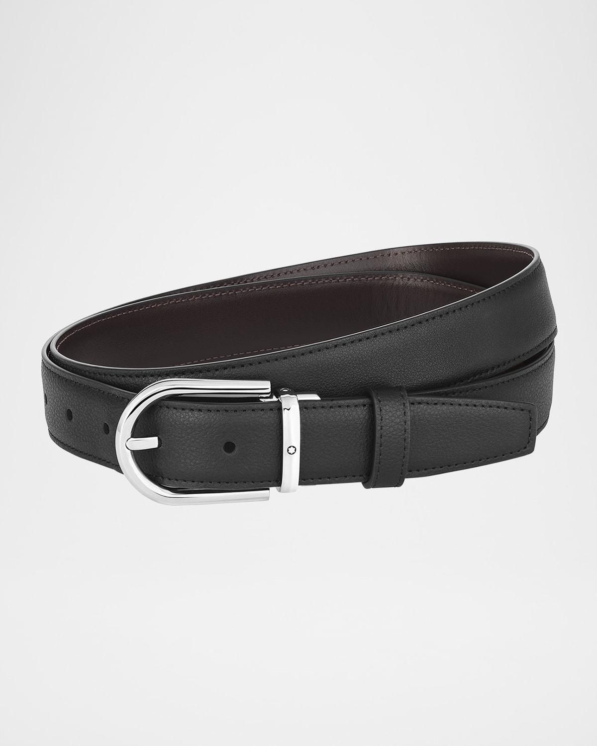 Frye Men's Flat Panel Leather Belt | Neiman Marcus