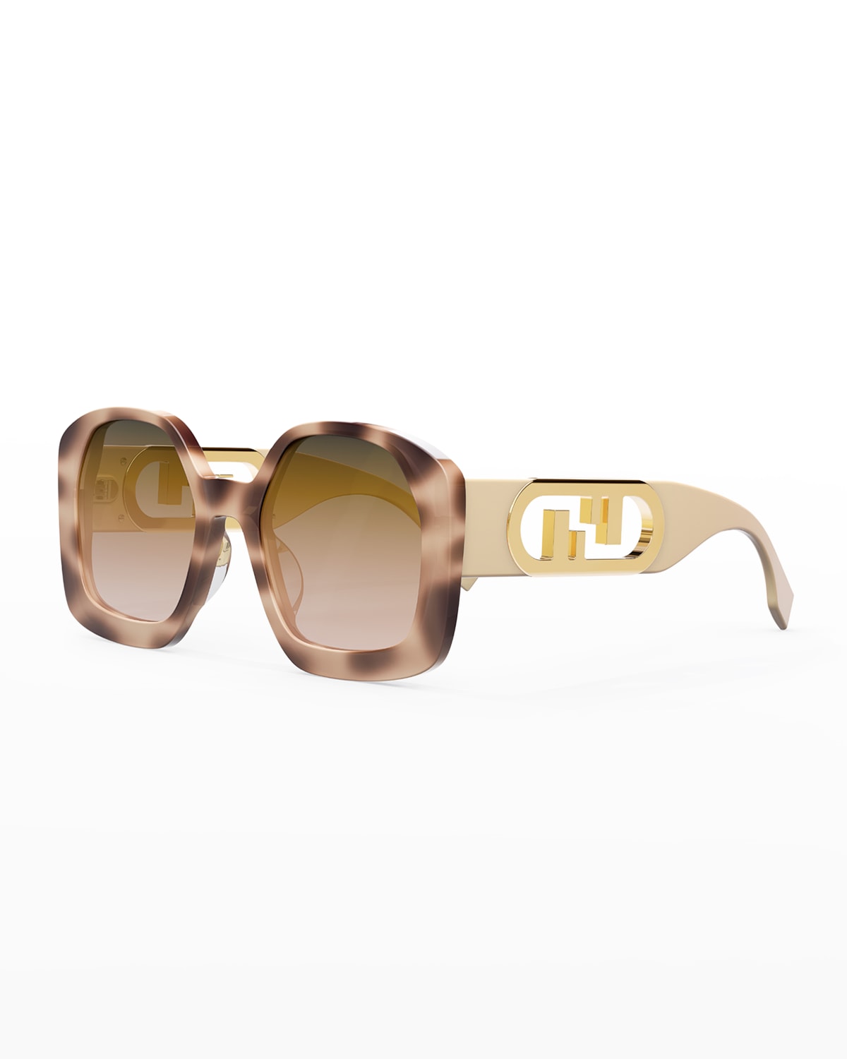 Fendi FF Oversized Square Acetate Sunglasses | Neiman Marcus