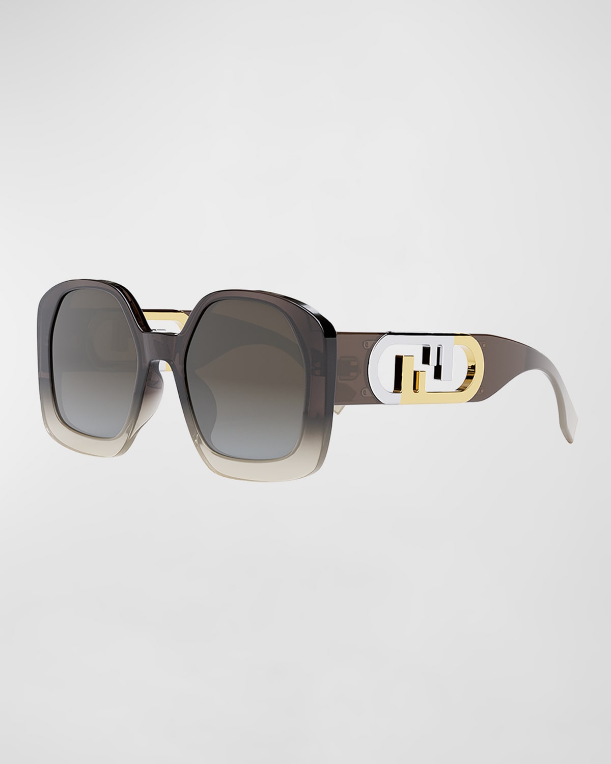 Fendi FF Square Acetate Sunglasses | Neiman Marcus