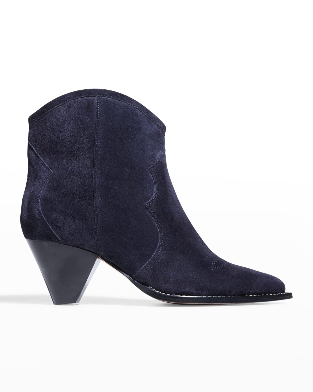 Isabel Marant Susee Suede Western Ankle Booties | Neiman Marcus