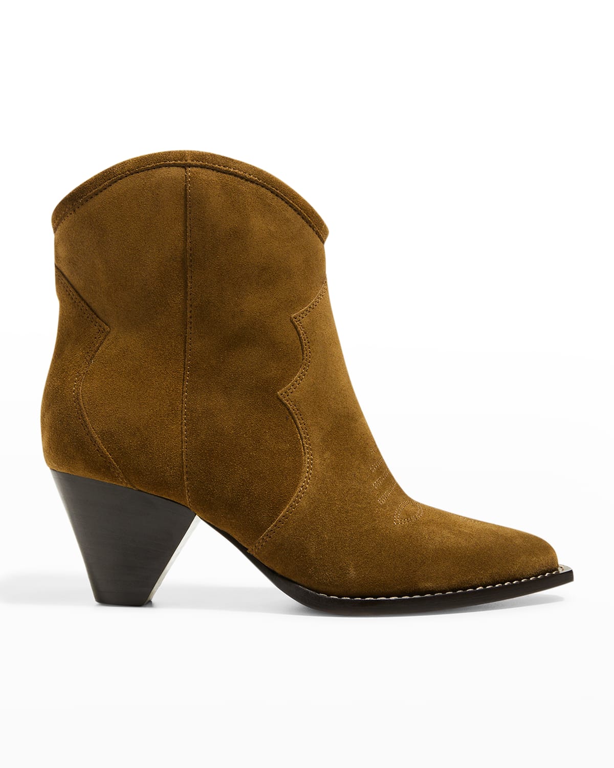 Isabel Marant Darizo Leather Western Booties | Neiman Marcus
