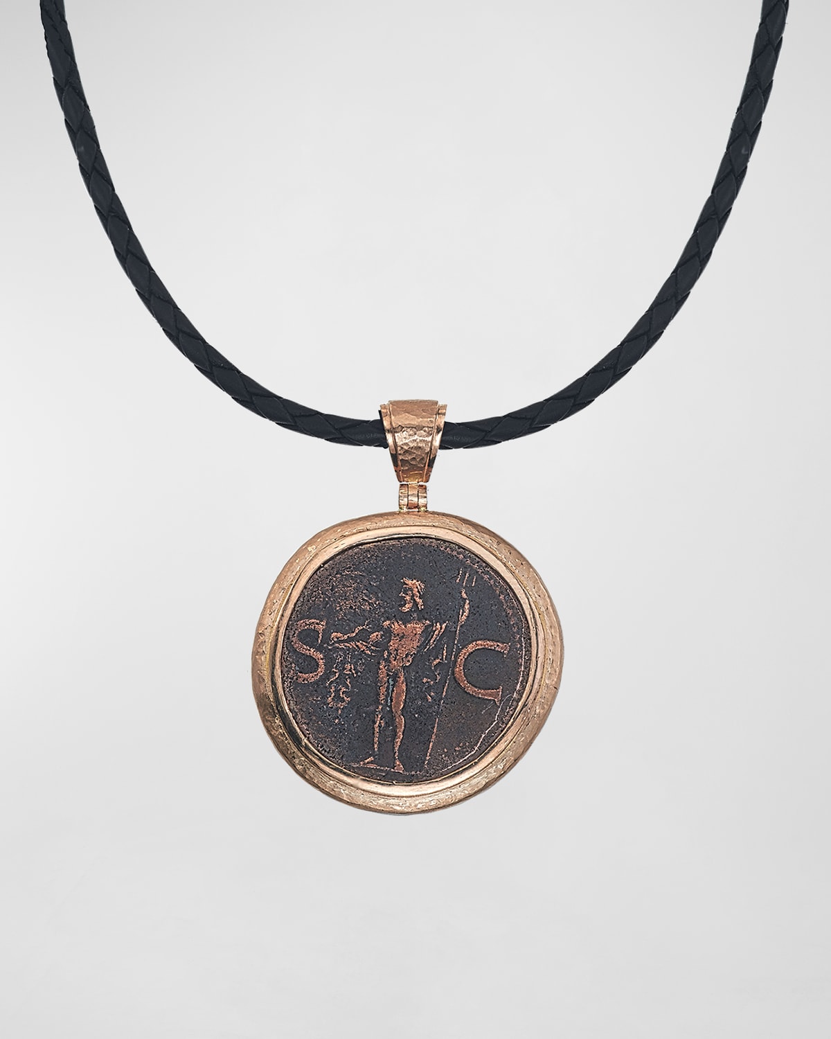 Jorge Adeler Men's 18K Yellow Gold Apollo Coin Pendant | Neiman Marcus